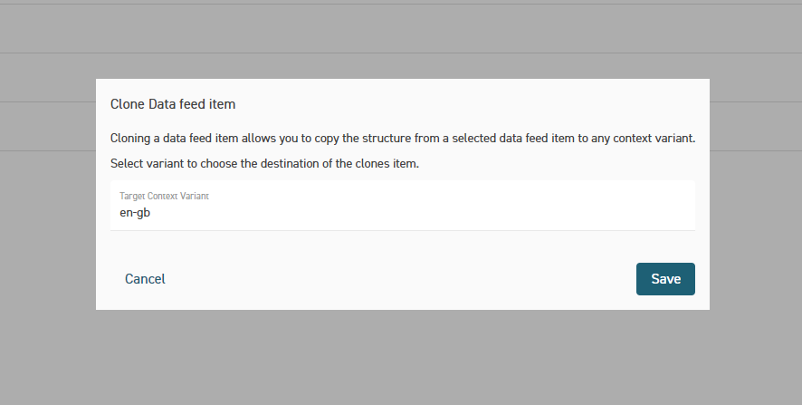 Bulk cloning Data Feed Items v3.1 Bulk cloning Data Feed Items v3.1